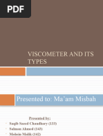 Viscosity Determination via Ostwald Viscometer | PDF | Viscosity | Liquids