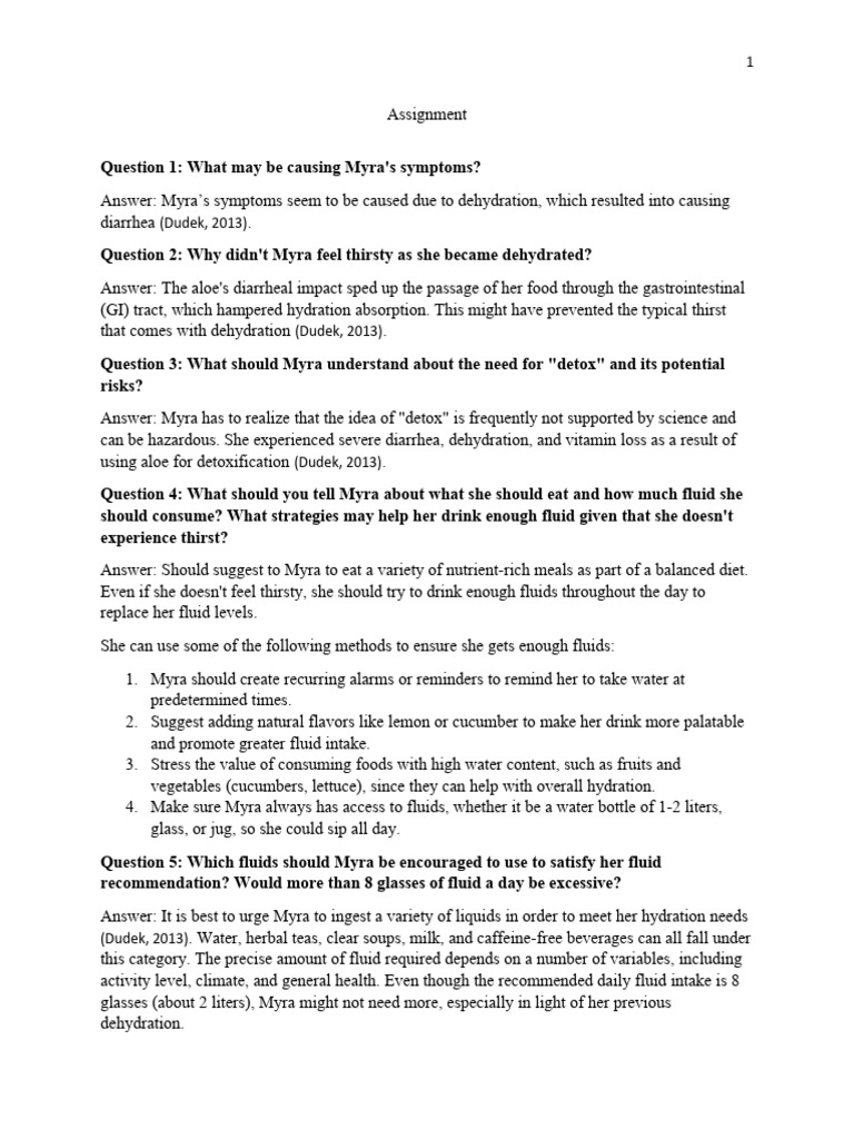 ID 394109600 - Question & Answer | PDF | Dehydration | Diarrhea