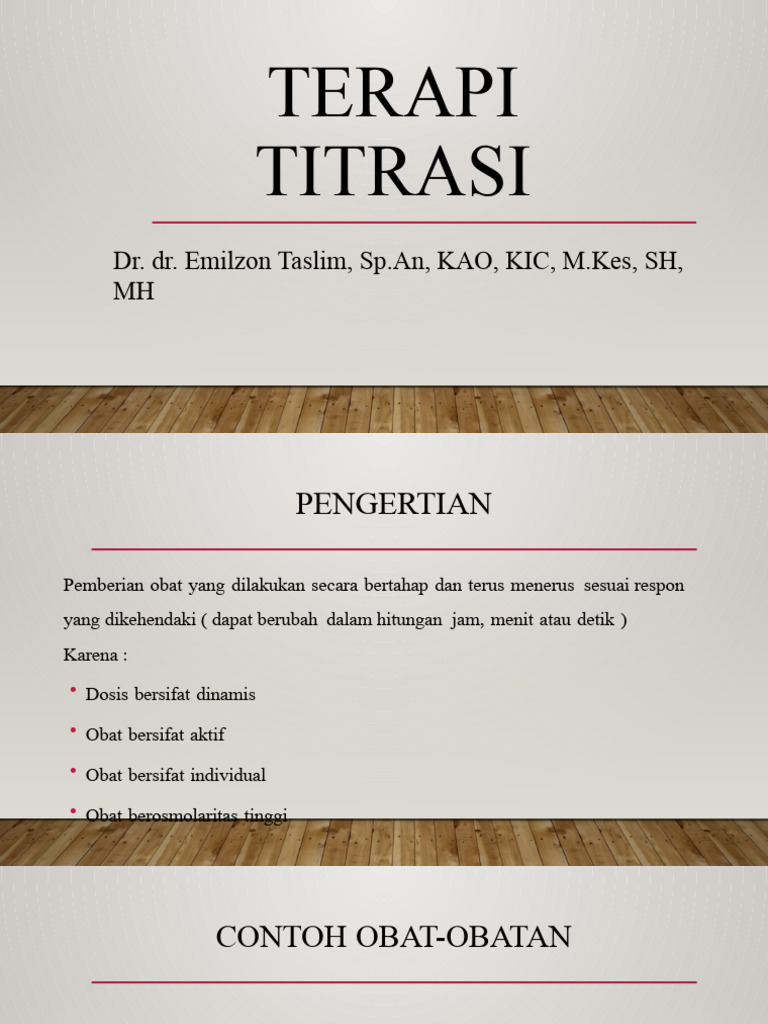 Terapi Titrasi | PDF