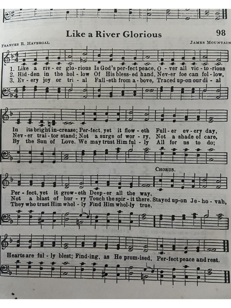 Like A River Glorious | PDF