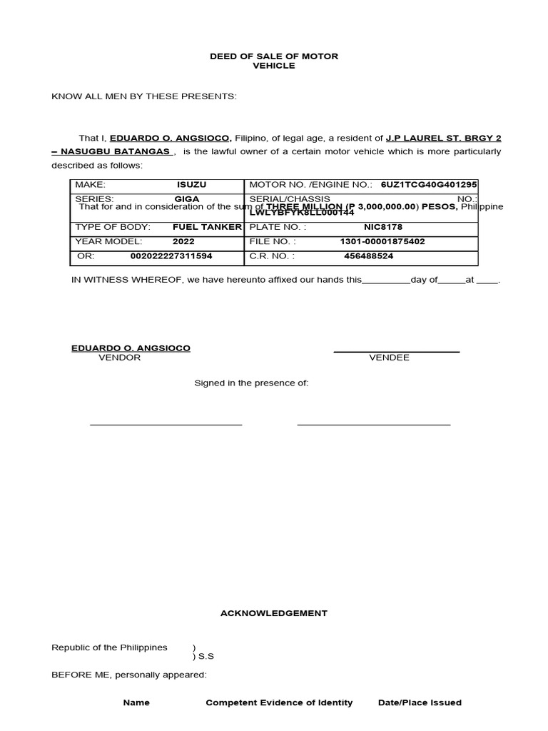 Open Dos Vehicle | PDF