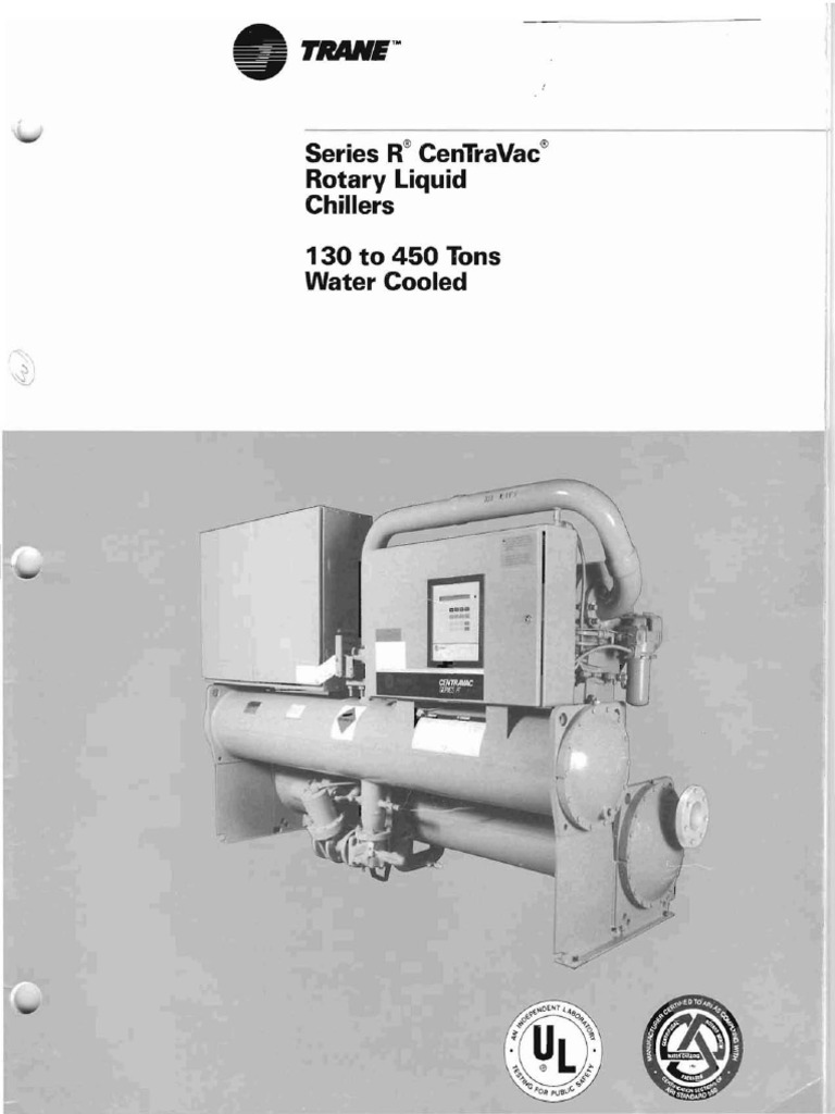 Trane 300 Ton Chiller | Download Free PDF | Heat Exchanger | Electric Motor