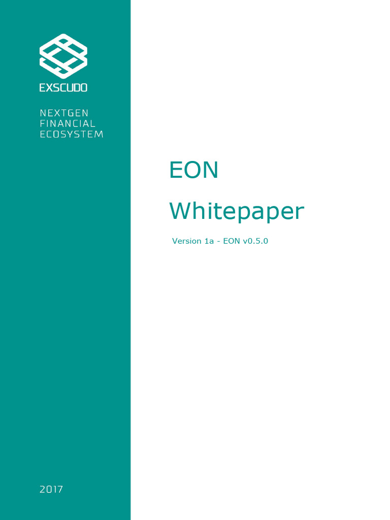 EON Whitepaper | PDF | Key (Cryptography) | Cryptocurrency