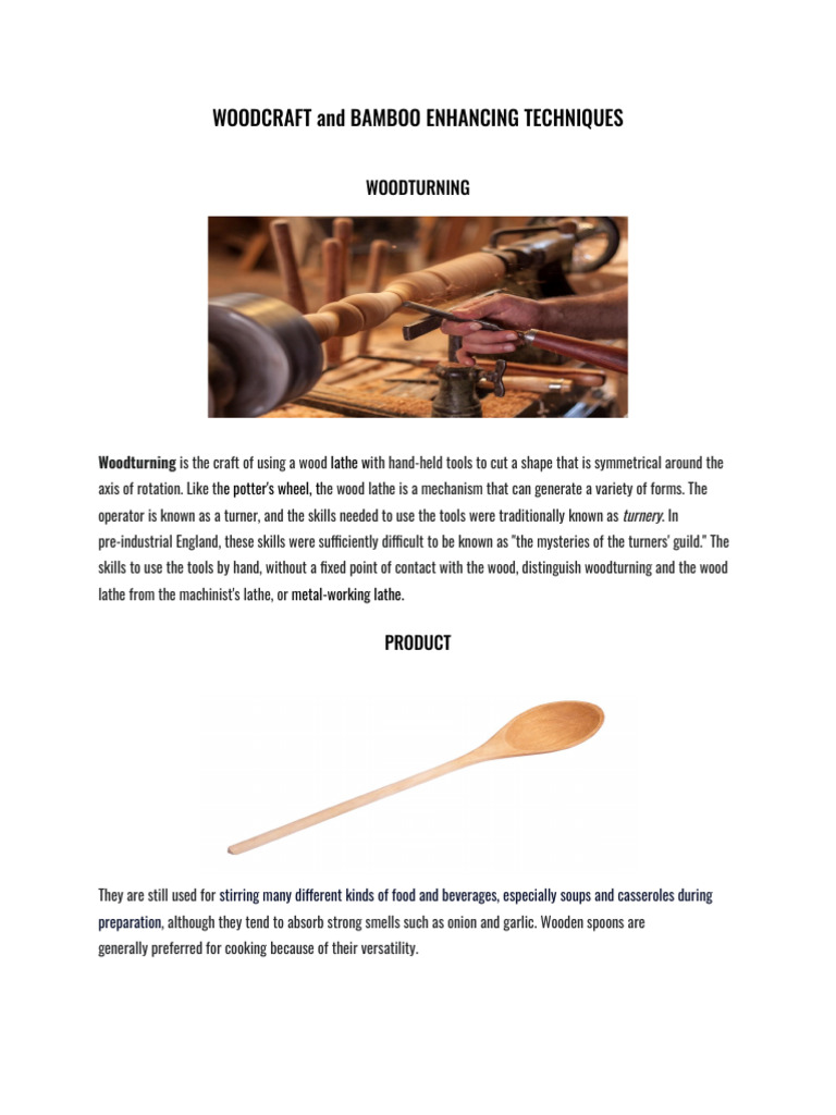 WOODCRAFT and BAMBOO ENHANCING TECHNIQUES | PDF | Engraving | Printmaking