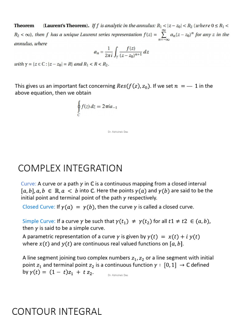 Complex Integration Concepts | PDF | Teaching Methods & Materials ...