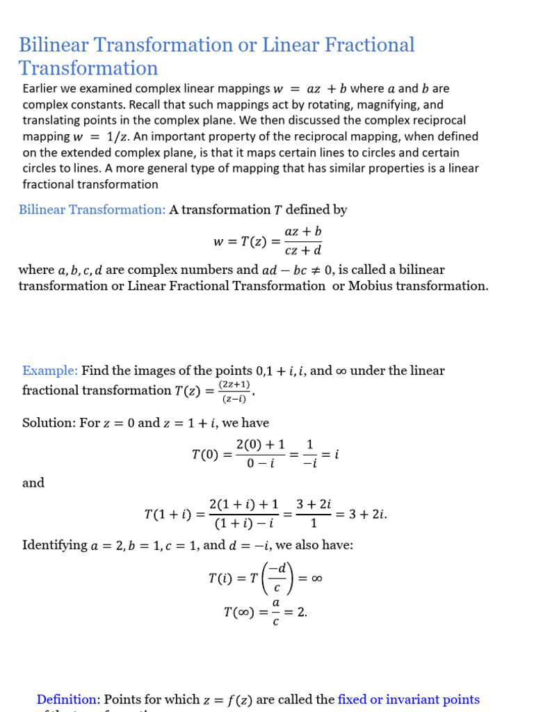 8 Bilinear Transform 16-08-2023 | PDF