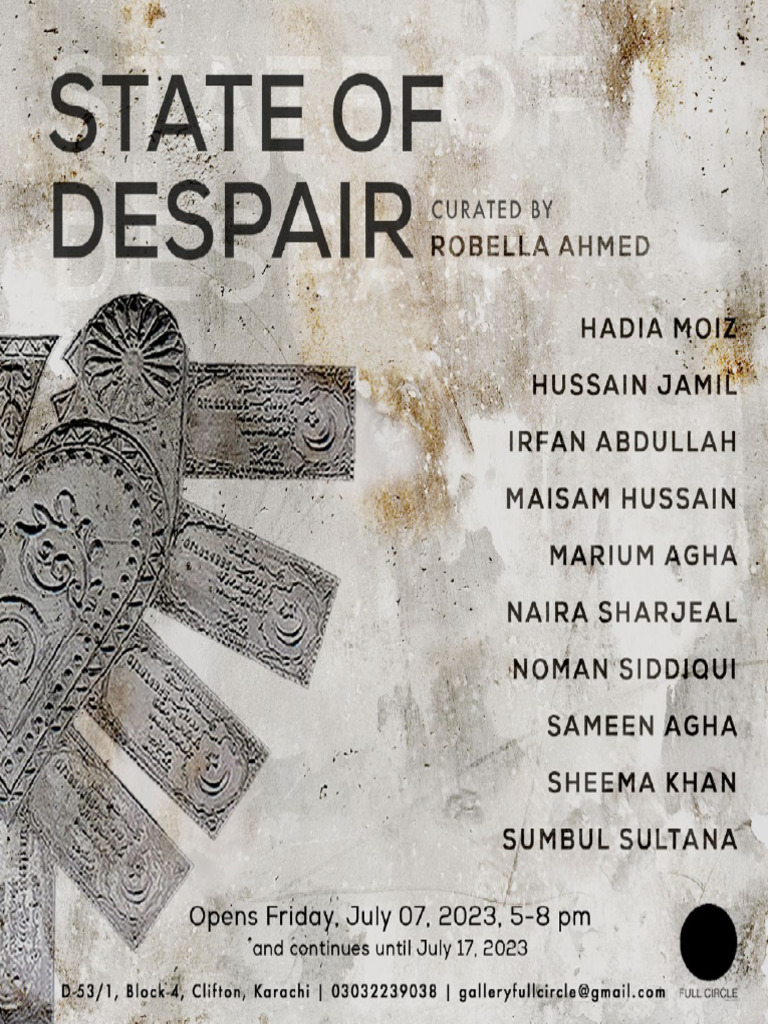 The State of Despair Curated by Robella Ahmed | PDF | Materials