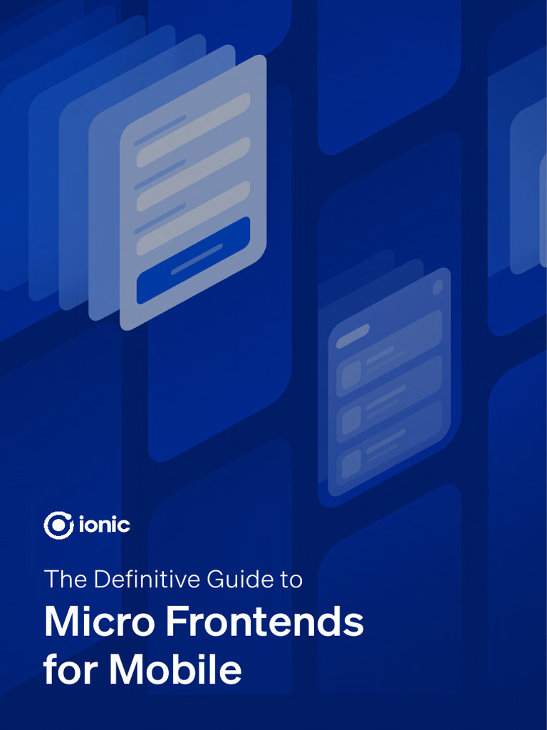 Microfrontends Final Guide Download Free Pdf Mobile App Web Application 