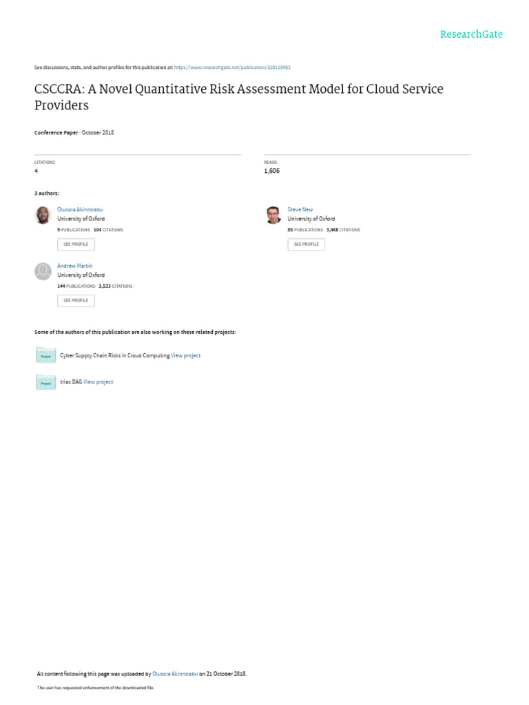CSCCRA: A Novel Quantitative Risk Assessment Model For Cloud Service ...