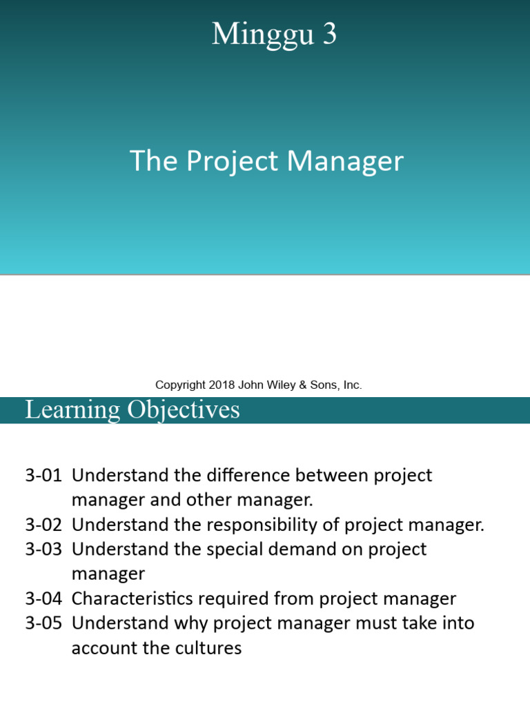 Ch03-Project Manager - Agustus 2023 | PDF | Leadership | Emotional Intelligence