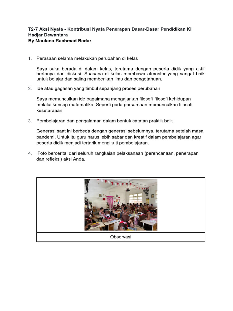 T2-7 Aksi Nyata | PDF