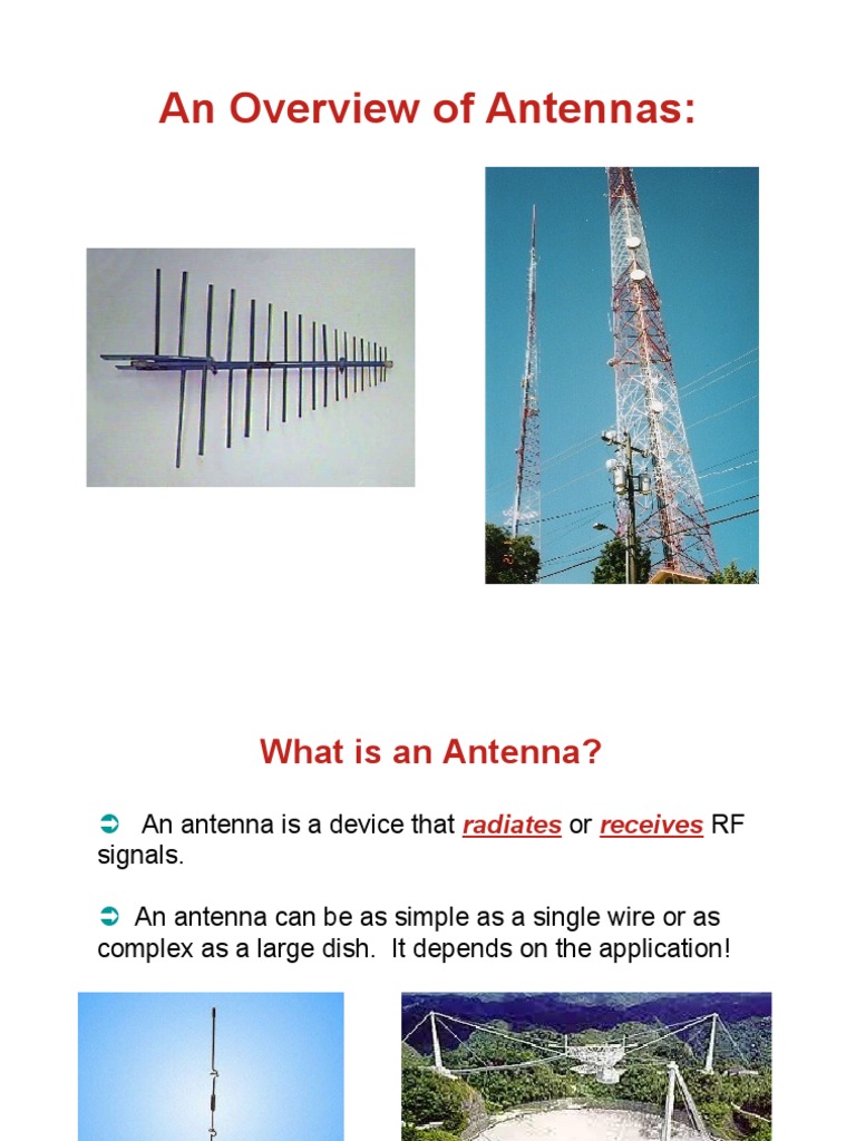 An Overview of Antennas | PDF | Antenna (Radio) | Hertz