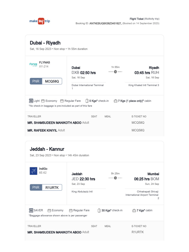 Dubai - Riyadh: DXB RUH | PDF | Travel Visa | Aviation