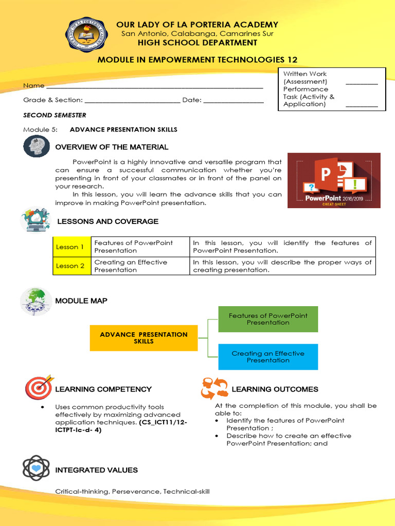 Module 5 in EmTech 12 | PDF | Hyperlink | Microsoft Power Point