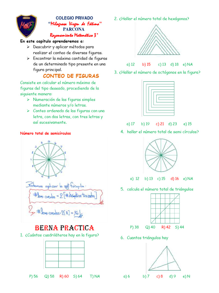 Conteo de Figuras Geométricas | PDF | Arte | Ciencia y matemáticas