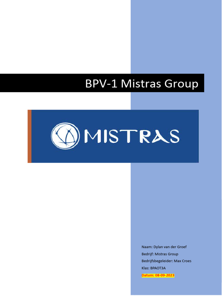 BPV-1 Verslag Mistras-Group | PDF