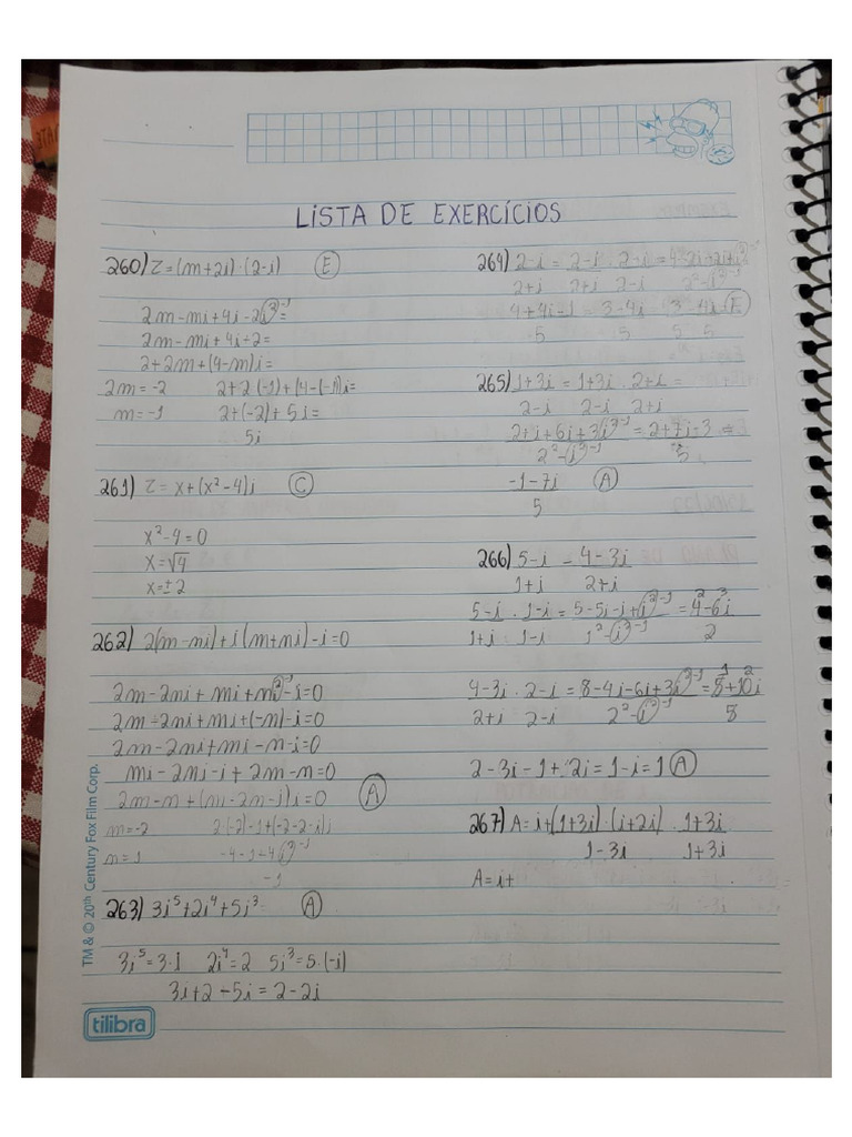 Lista Números Complexos | PDF