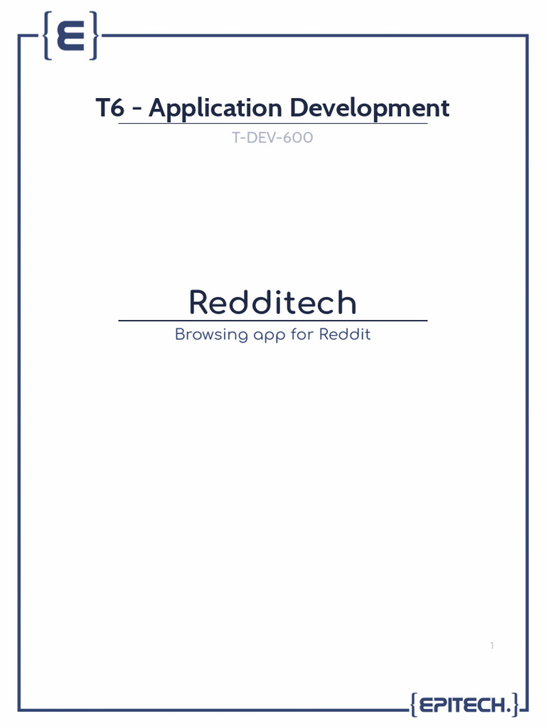 T DEV 600 Redditech | PDF | Android (Operating System) | User Interface