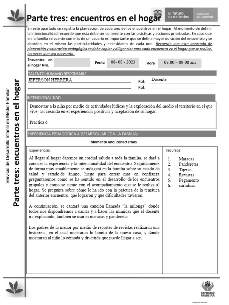 Planeacion Practica 6 | PDF