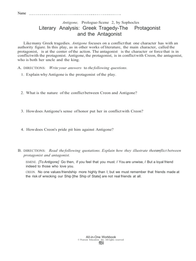 Antigone Literary Analysis | PDF