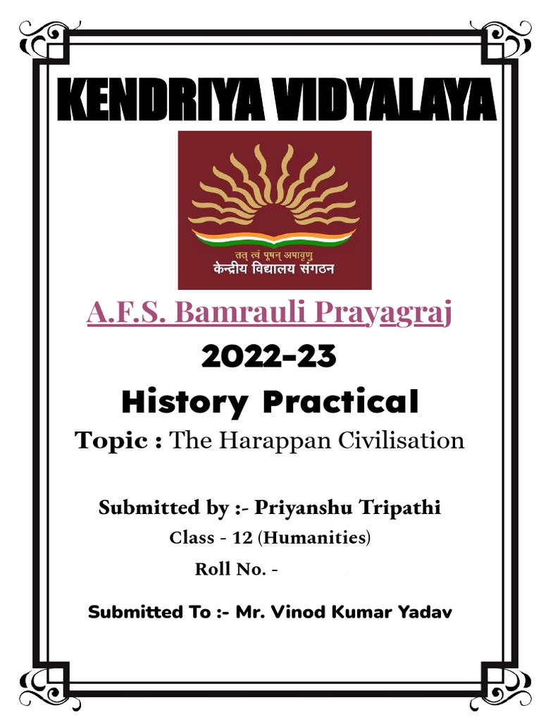 My Practical File Front Page | PDF