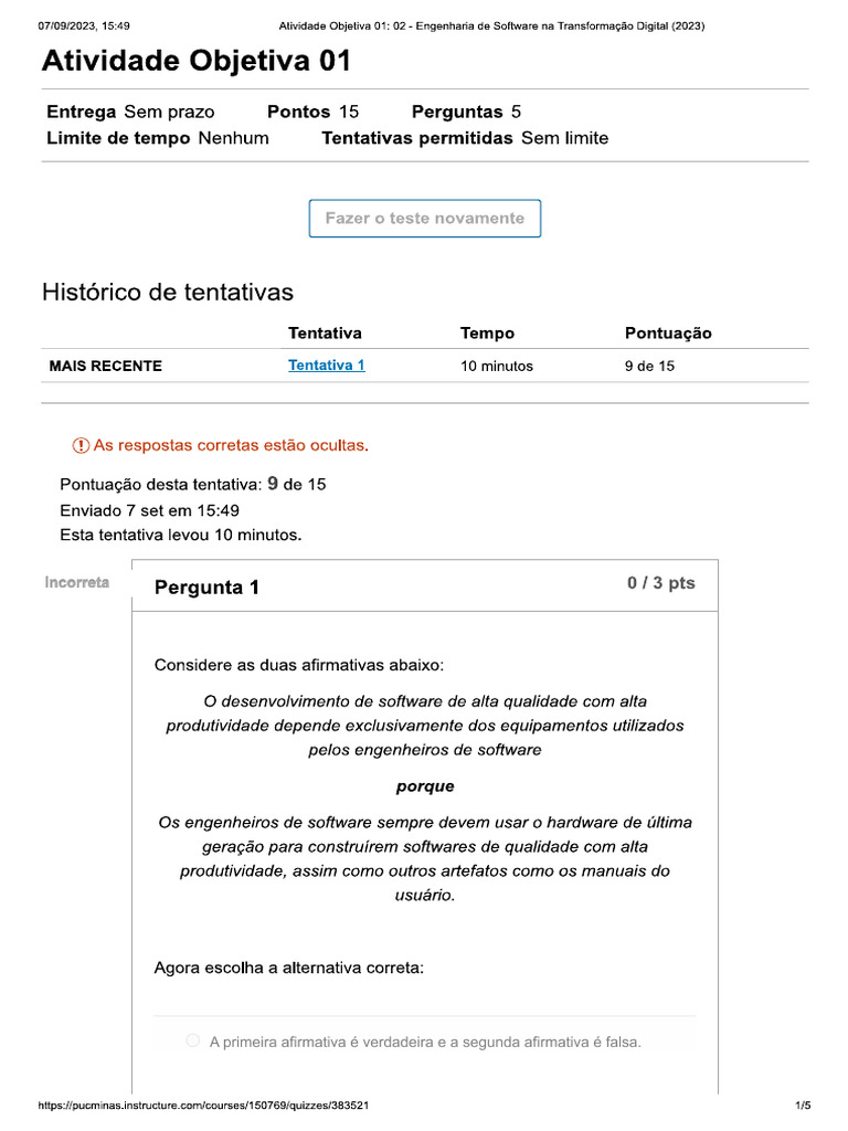 1 Exercicio | PDF