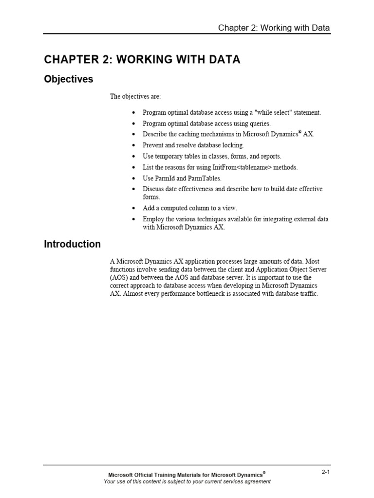 Ax2012 Enus Deviii 02 | PDF | Cache (Computing) | Databases