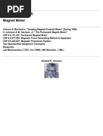 Perendev Magnetic Motor Design | PDF | Magnet | Electric Motor