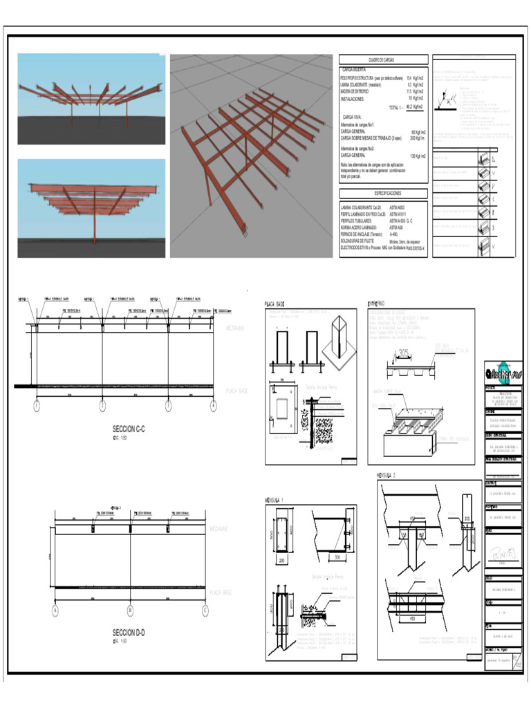 Mezanine CL Logistica 2-2 | PDF | Soldadura | Construcción