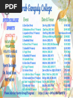 AIU Calendar, 2025-26 (Rev) | PDF | Sports | Athletic Sports