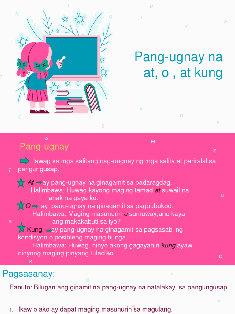 Pang-Ugnay Na at o at Kung | PDF
