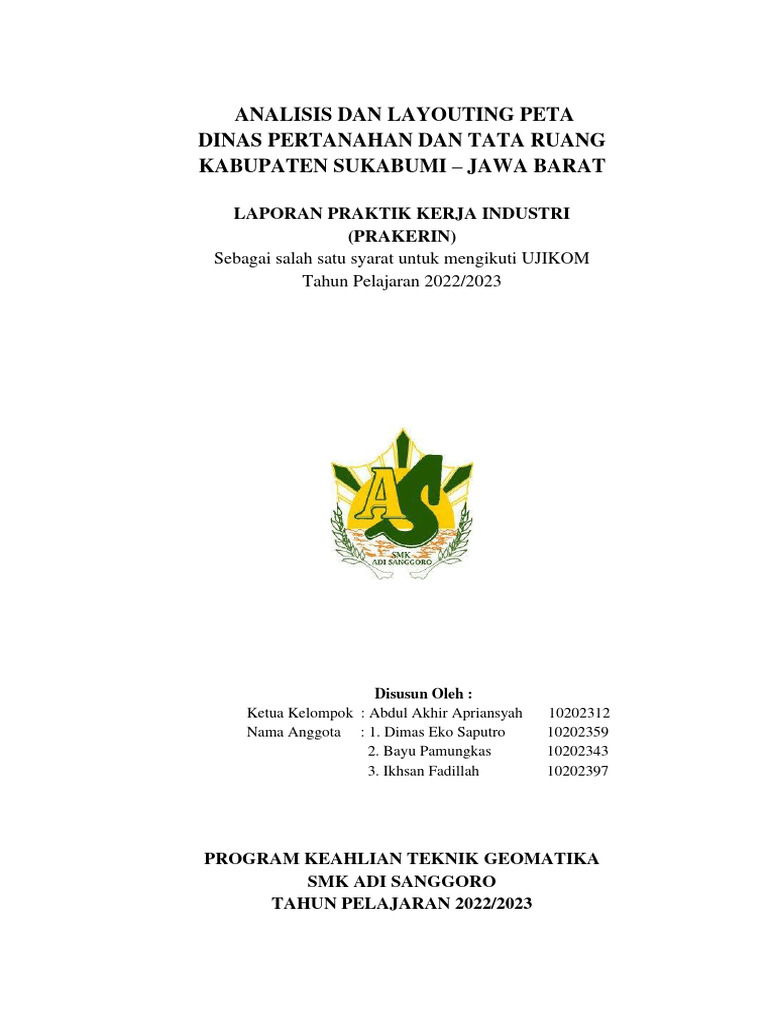 Analisis Dan Layouting Peta DPTR 9888 | PDF