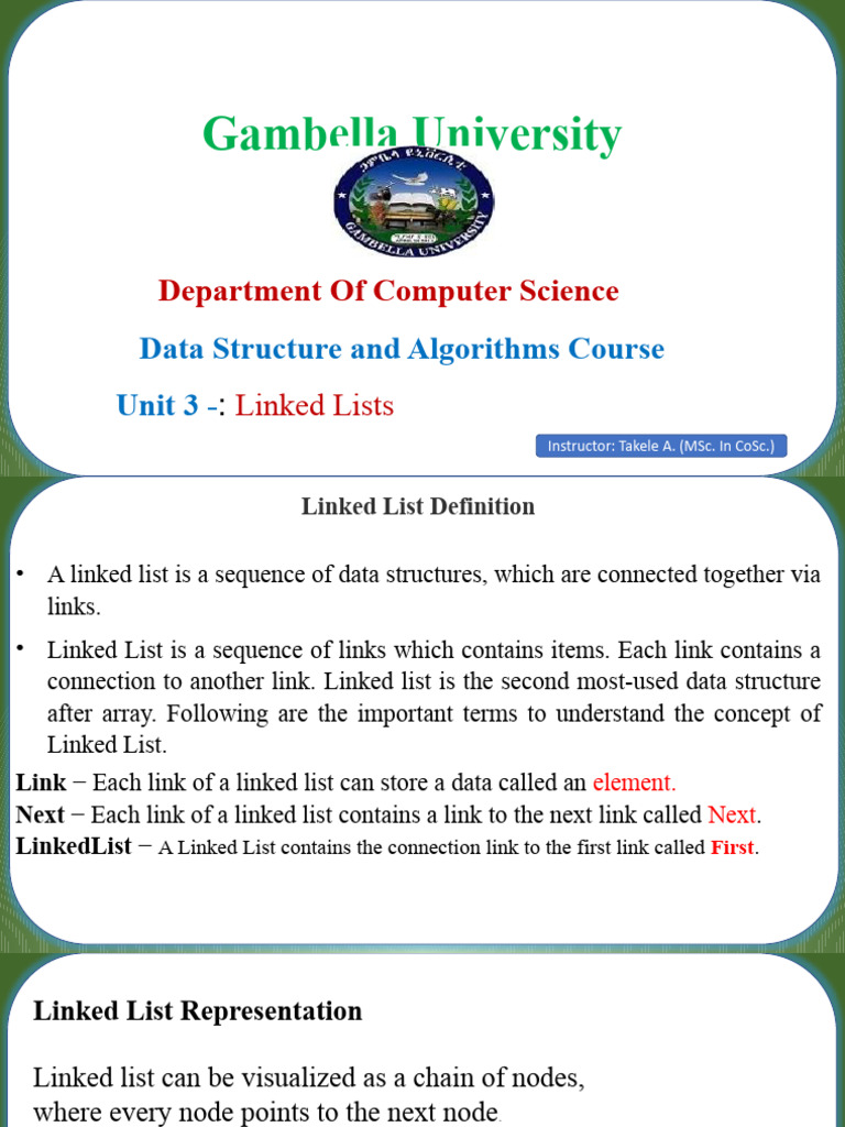 Data Structure Unit 3 PPT Cs 3rd WK | PDF | Computer Science | Software Development