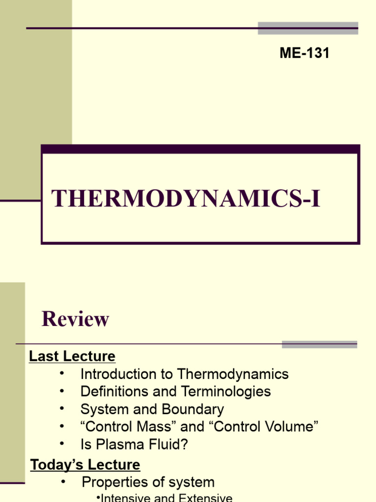 Lec 2 | PDF | Density | Thermodynamic Equilibrium