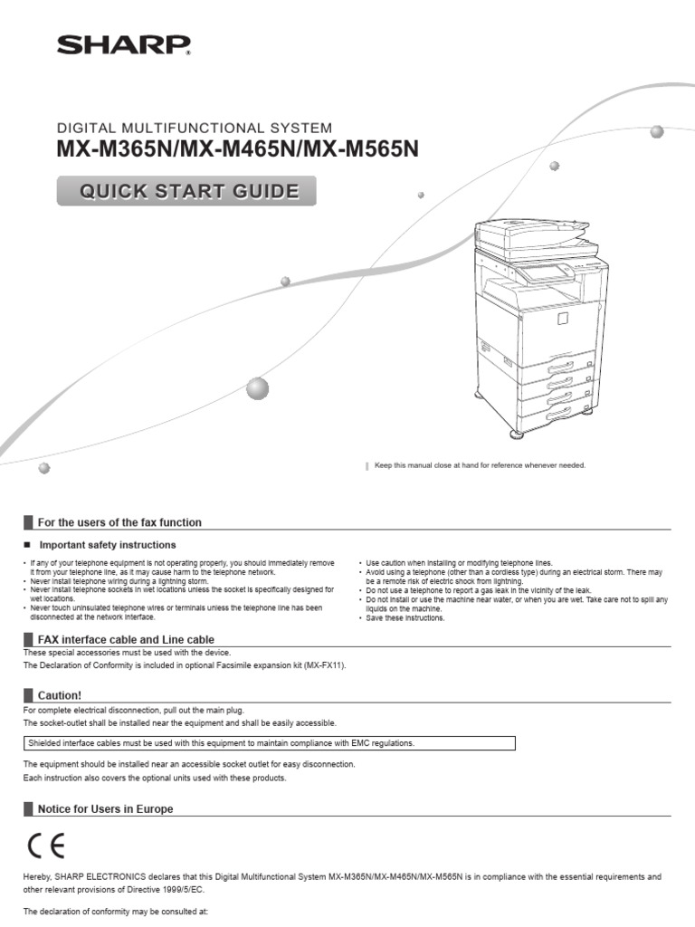 MX m365n Photocopy Machine | PDF | Ac Power Plugs And Sockets | Telephone
