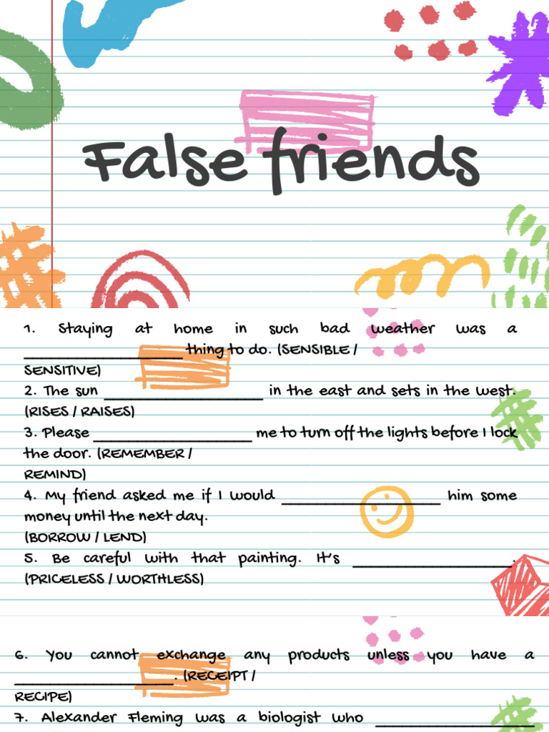 False Friends | PDF