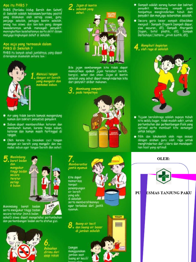 Leaflet PHBS | PDF | Kesehatan Holistik