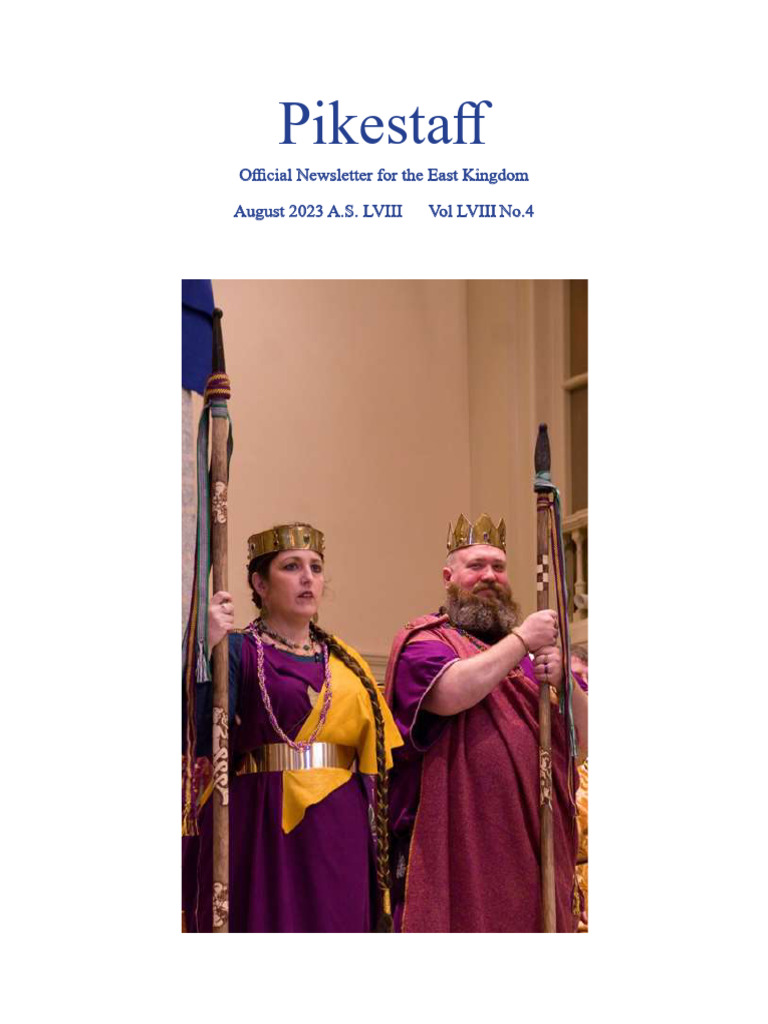 East Kingdom Pikestaff Newsletter August 2023 | PDF