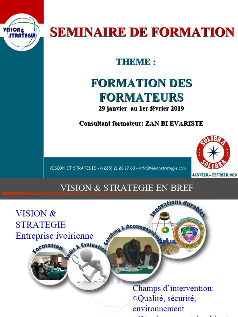 Powerpoint Formation Des Formateurs | PDF | Pédagogie | Gestion de projet