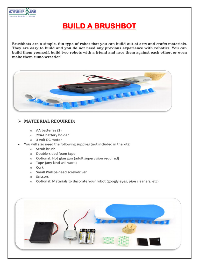 Build A Brushbot | PDF | Wire | Equipment