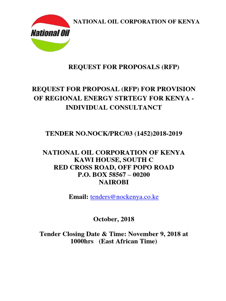 Request For Proposal RFP Provision of Regional Energy Strategy ...