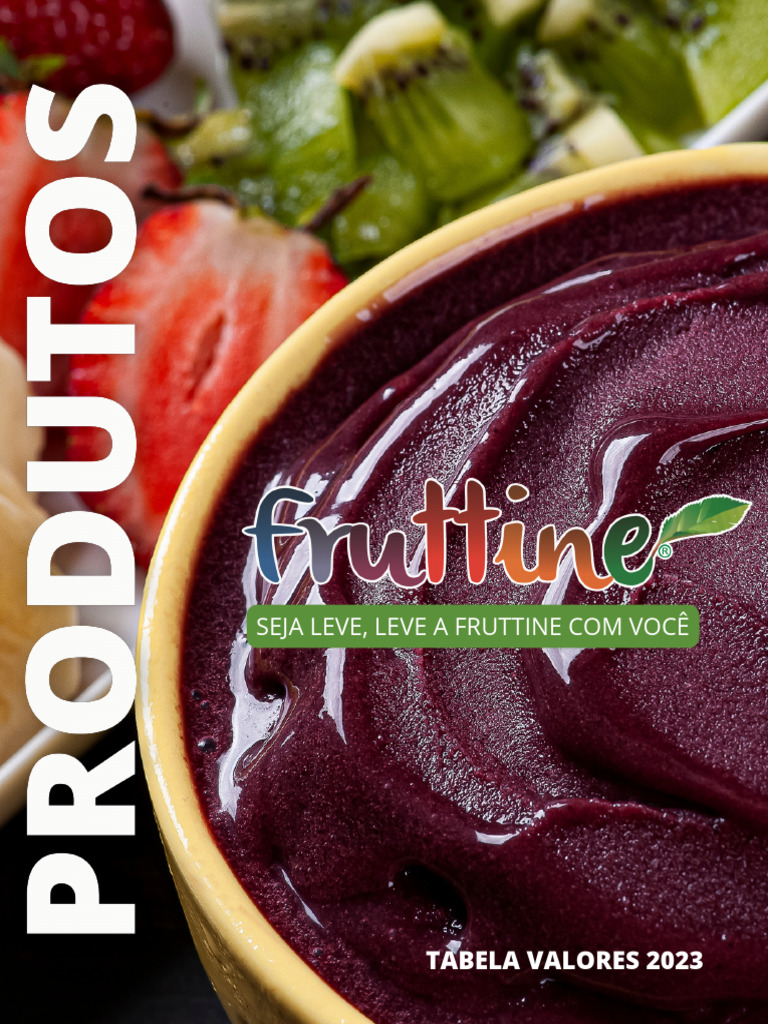 Tabela de Produtos Fruttine 2022 | PDF