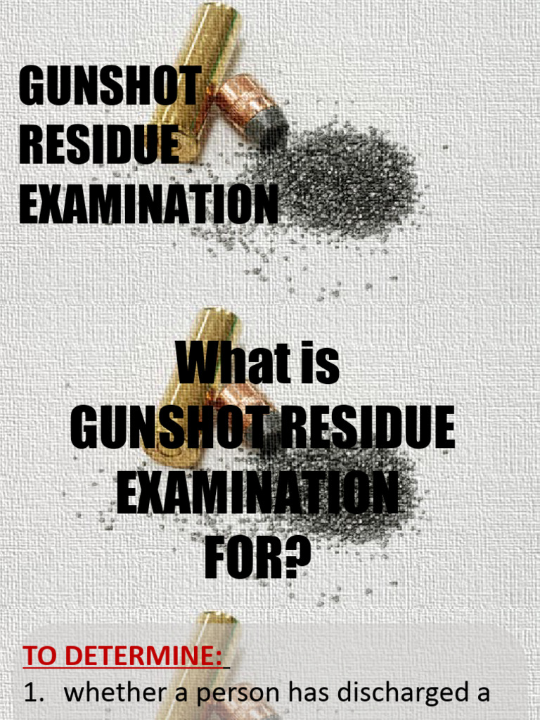 Gunshot | PDF
