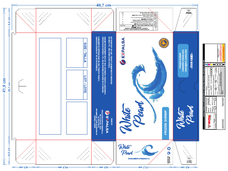 PDC Caja para Camaron White Pearl Expalsa 2kg Europa Cod 1202740 | PDF
