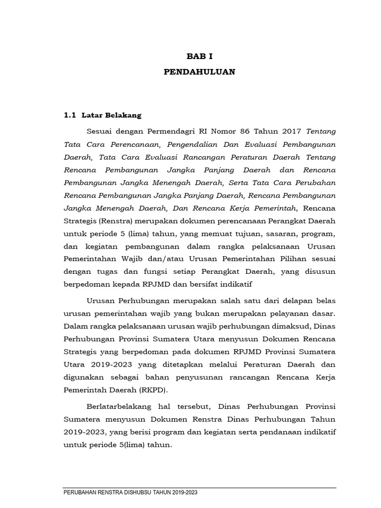 Renstra 2019 2023 | PDF | Bisnis | Sains & Matematika