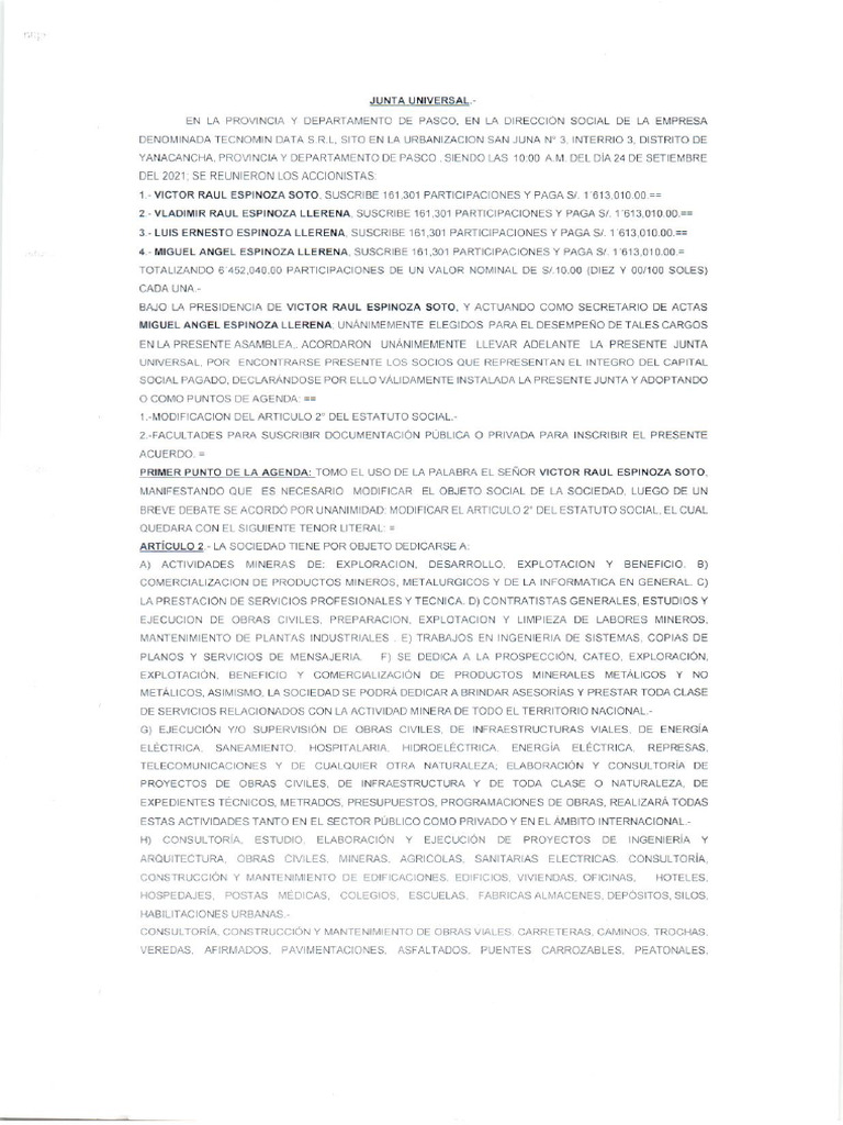 Modelo de Junta Universal | PDF