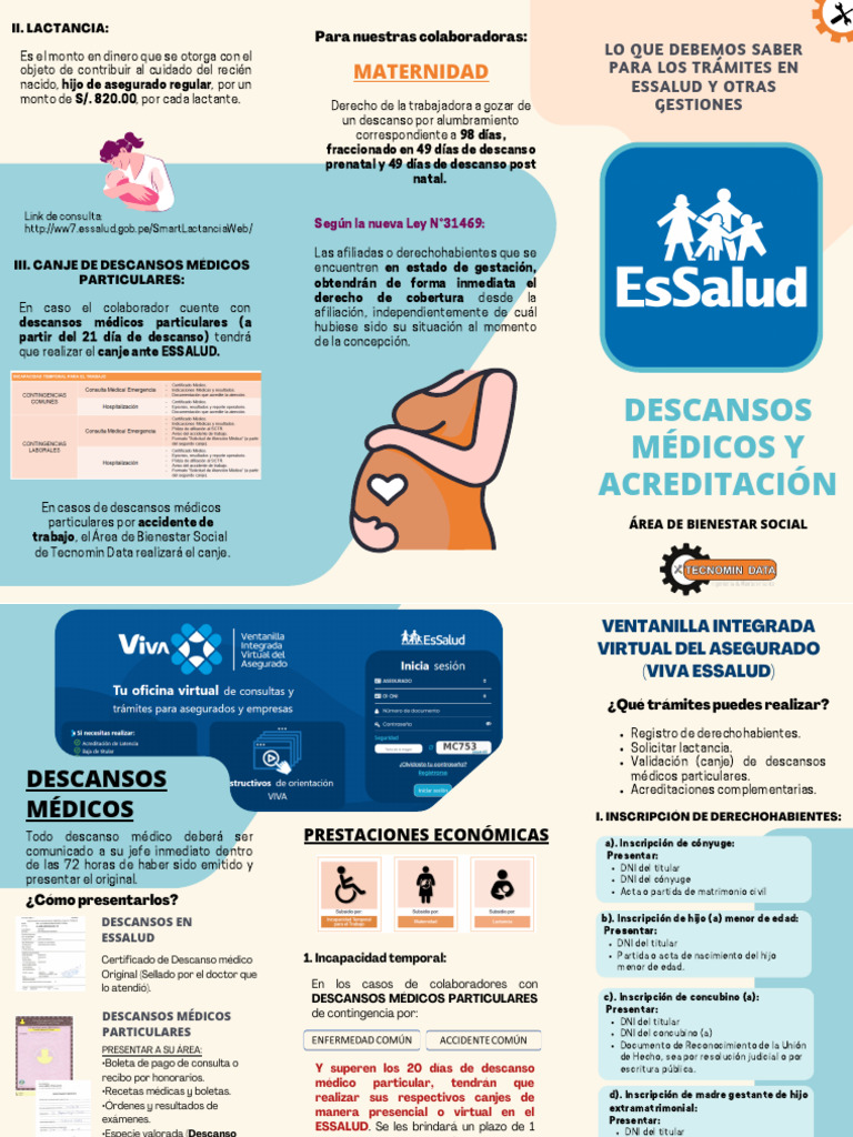 Triptico Essalud Viva | PDF | Amamantamiento