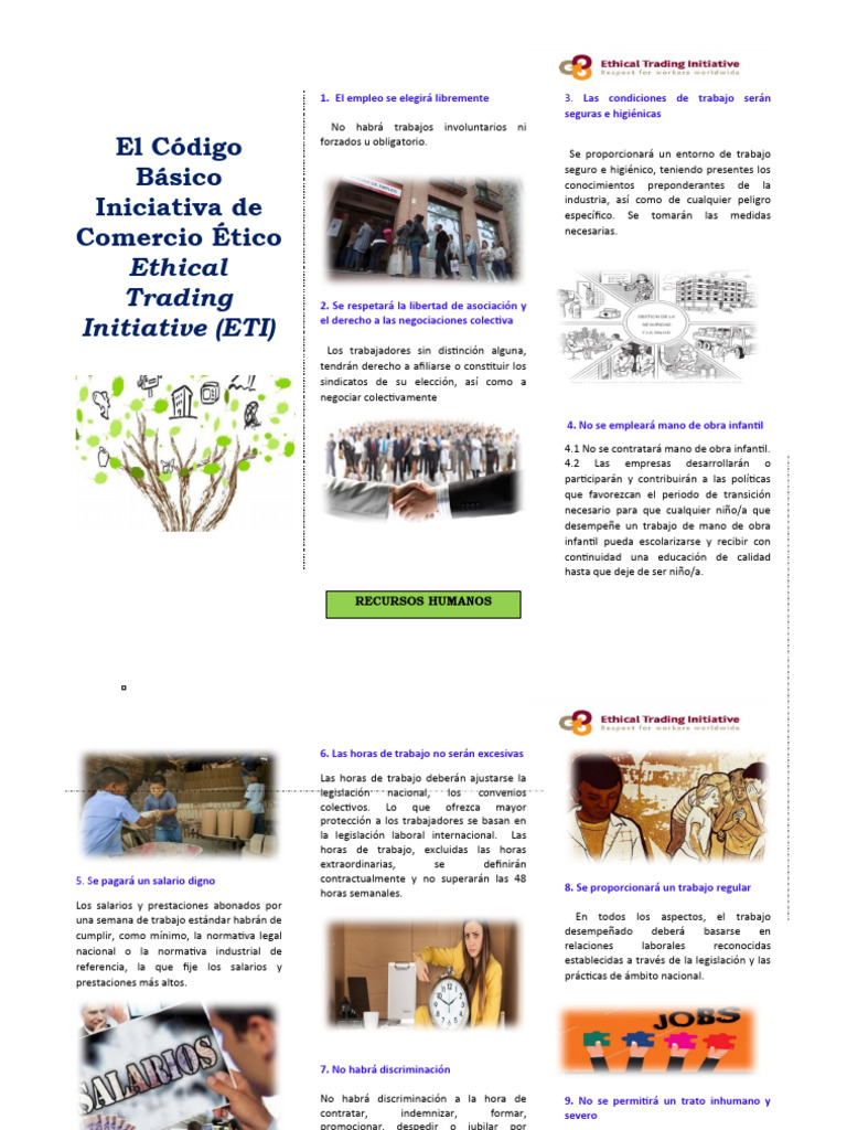 Código Básico de Comercio Ético ETI | PDF | Derecho laboral | Salario