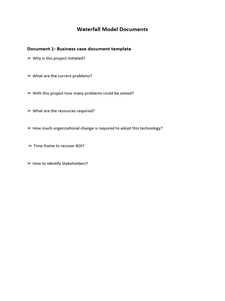Waterfall Model Documents | Download Free PDF | Risk | Use Case