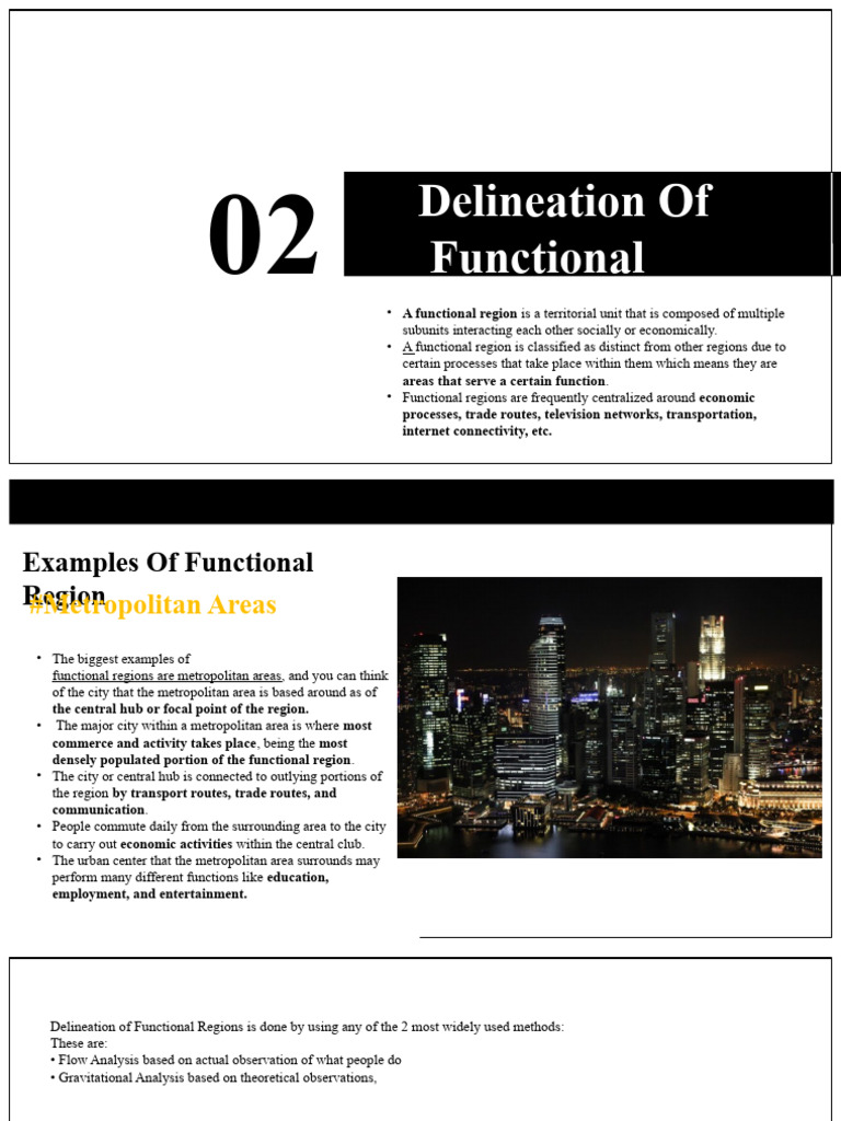 Functional Region Assignment | PDF | Metropolitan Area | Mass